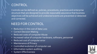 Business Objectives & Control Objectives in Information Technology | PPT