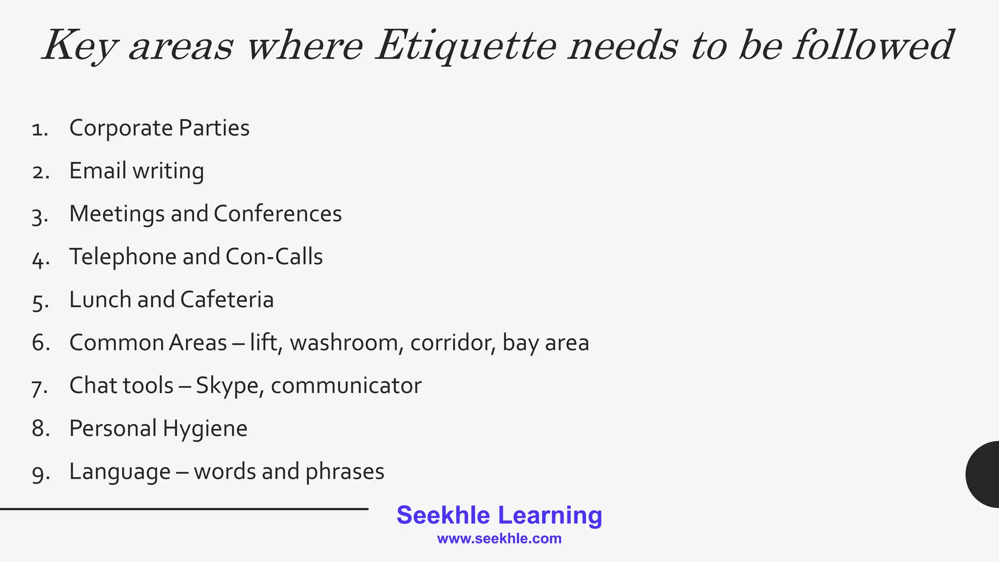 Business and corporate etiquette | PPTX