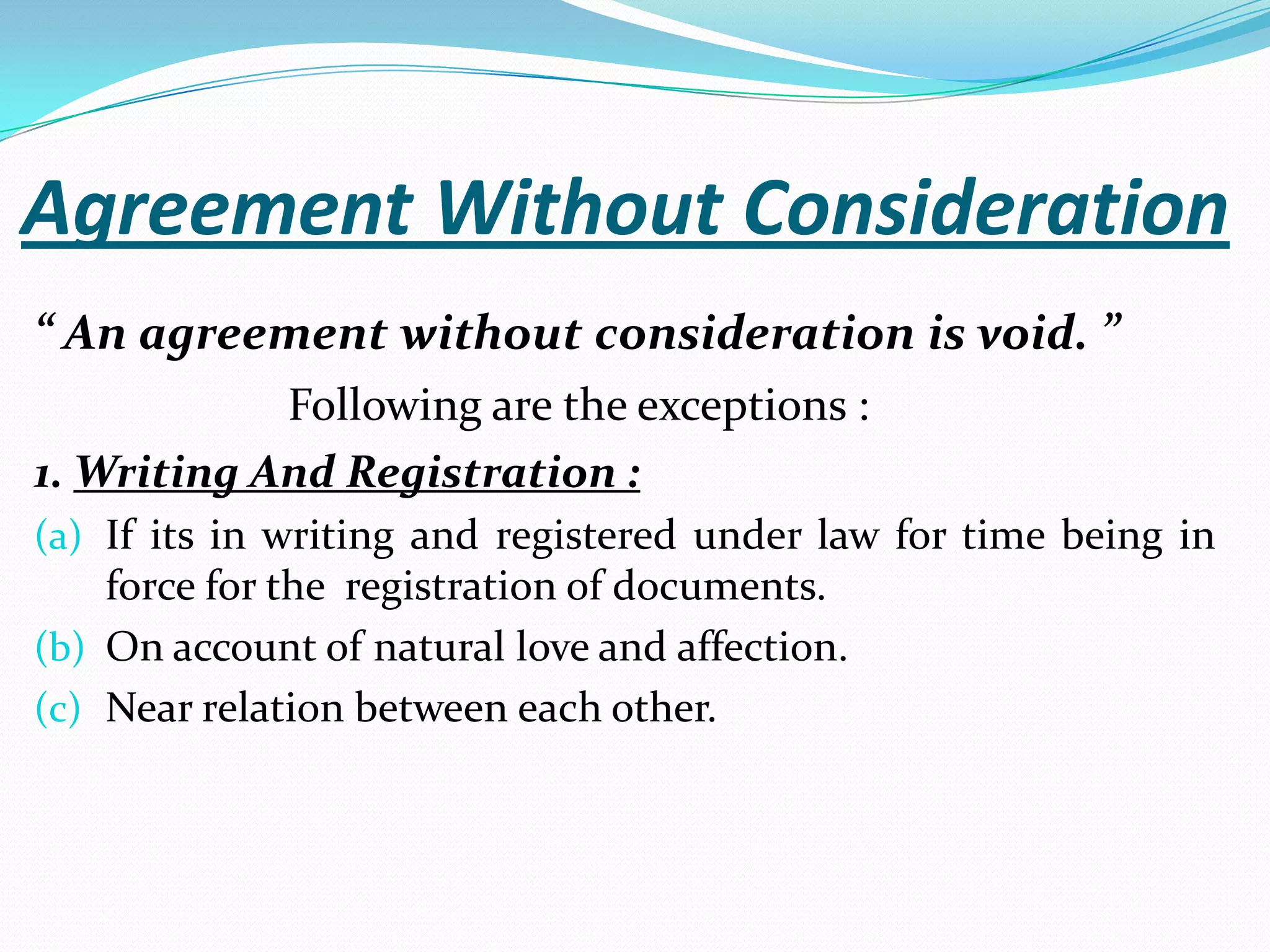 Business and industrial law part 1 - consideration - chapter 3 complete | PPTX