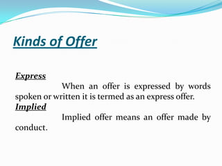 Business and industrial law part 1 - offer and acceptance - chapter 2 ...
