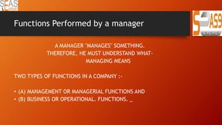 Business and Management Functions | PPTX