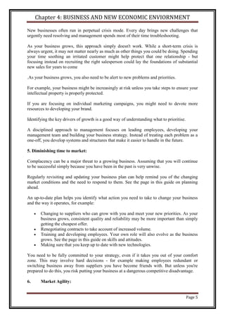 Business and new economic enviornment | DOCX