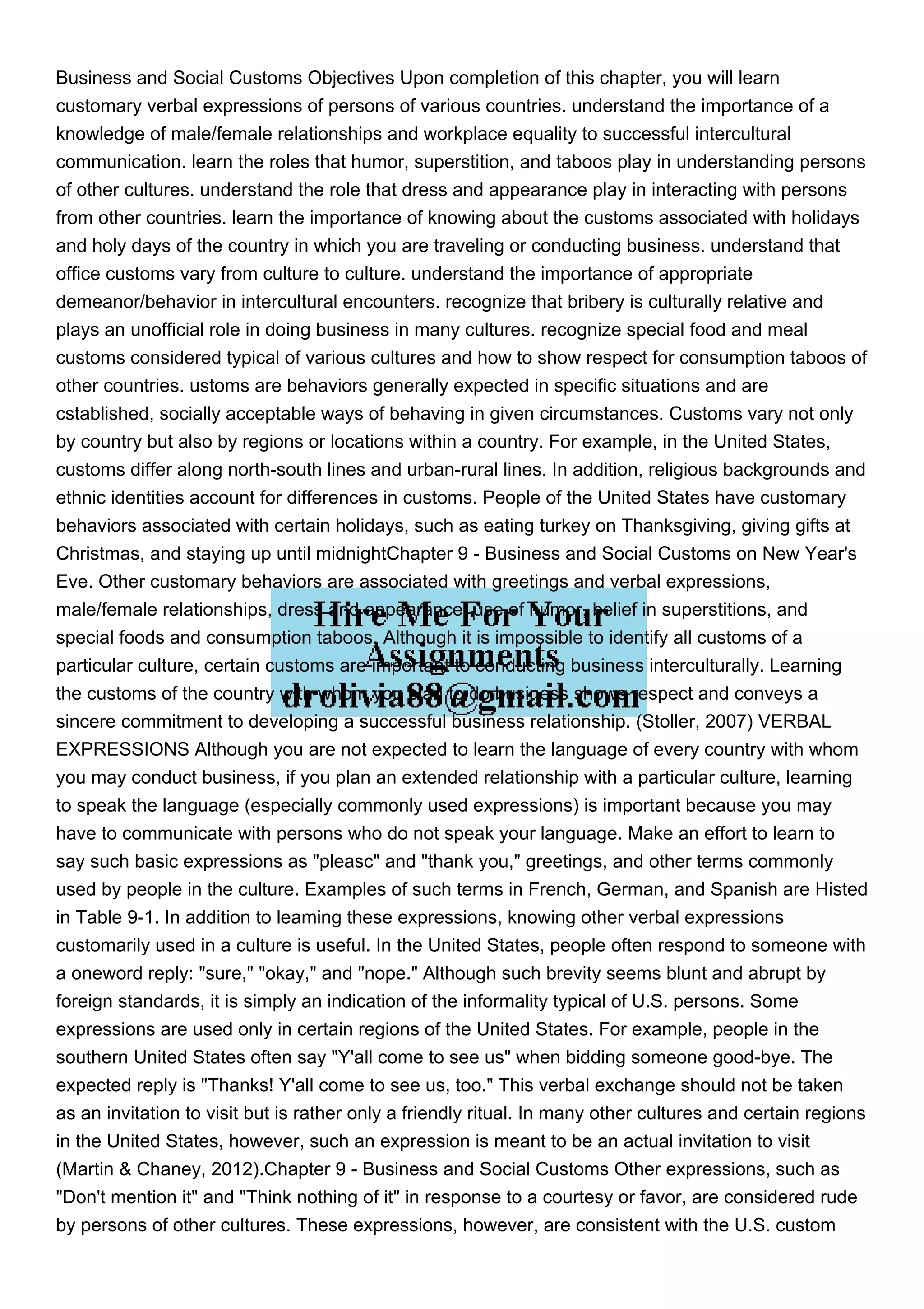 Business and Social Customs Objectives Upon completion of th.pdf