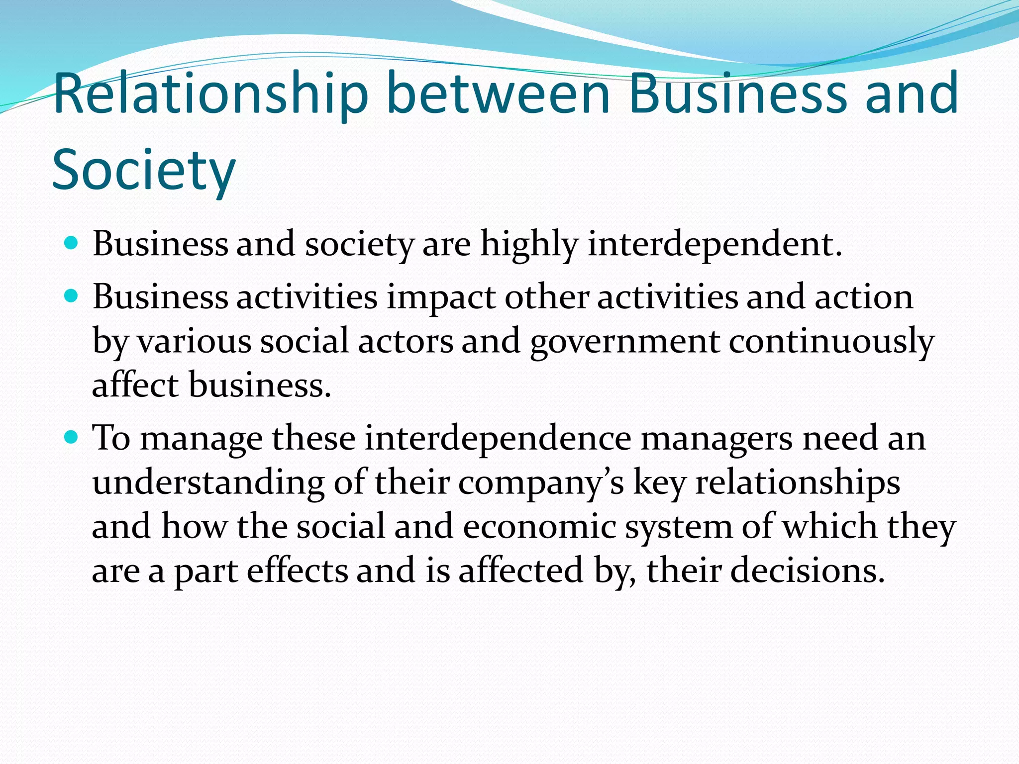 Business and society relationship | PPTX