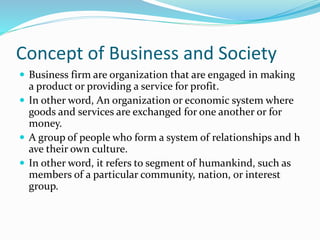 Business and society relationship | PPTX
