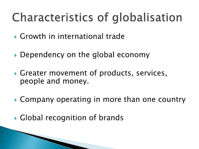 Business and the International Economy | PPTX