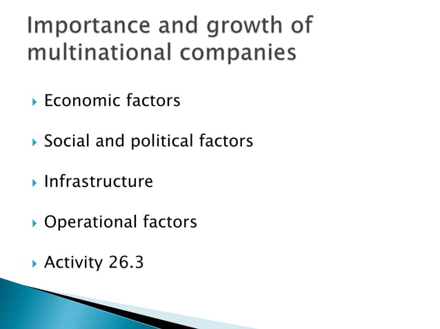Business and the International Economy | PPTX