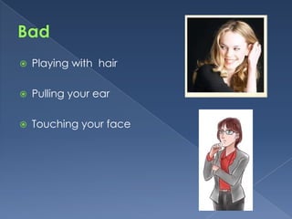 Professional Appearance & Etiquette - Basic guides on body language | PPSX