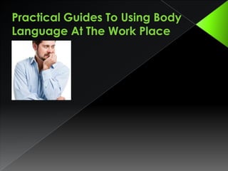 Professional Appearance & Etiquette - Basic guides on body language | PPSX