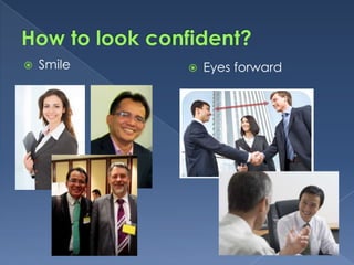 Professional Appearance & Etiquette - Basic guides on body language | PPSX