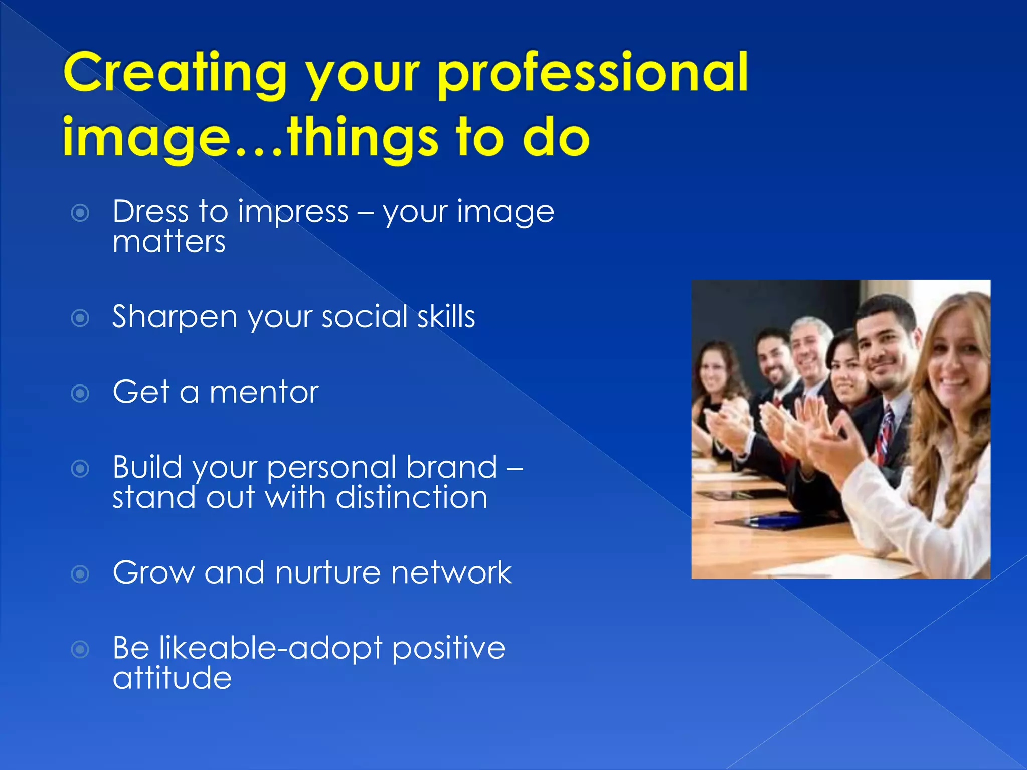 Business appearance & professional etiquette- basics of image building ...