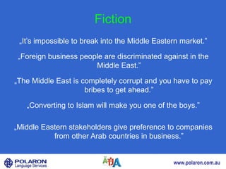 Doing Business in the Middle East | PPT