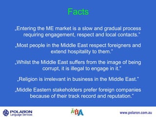 Doing Business in the Middle East | PPT