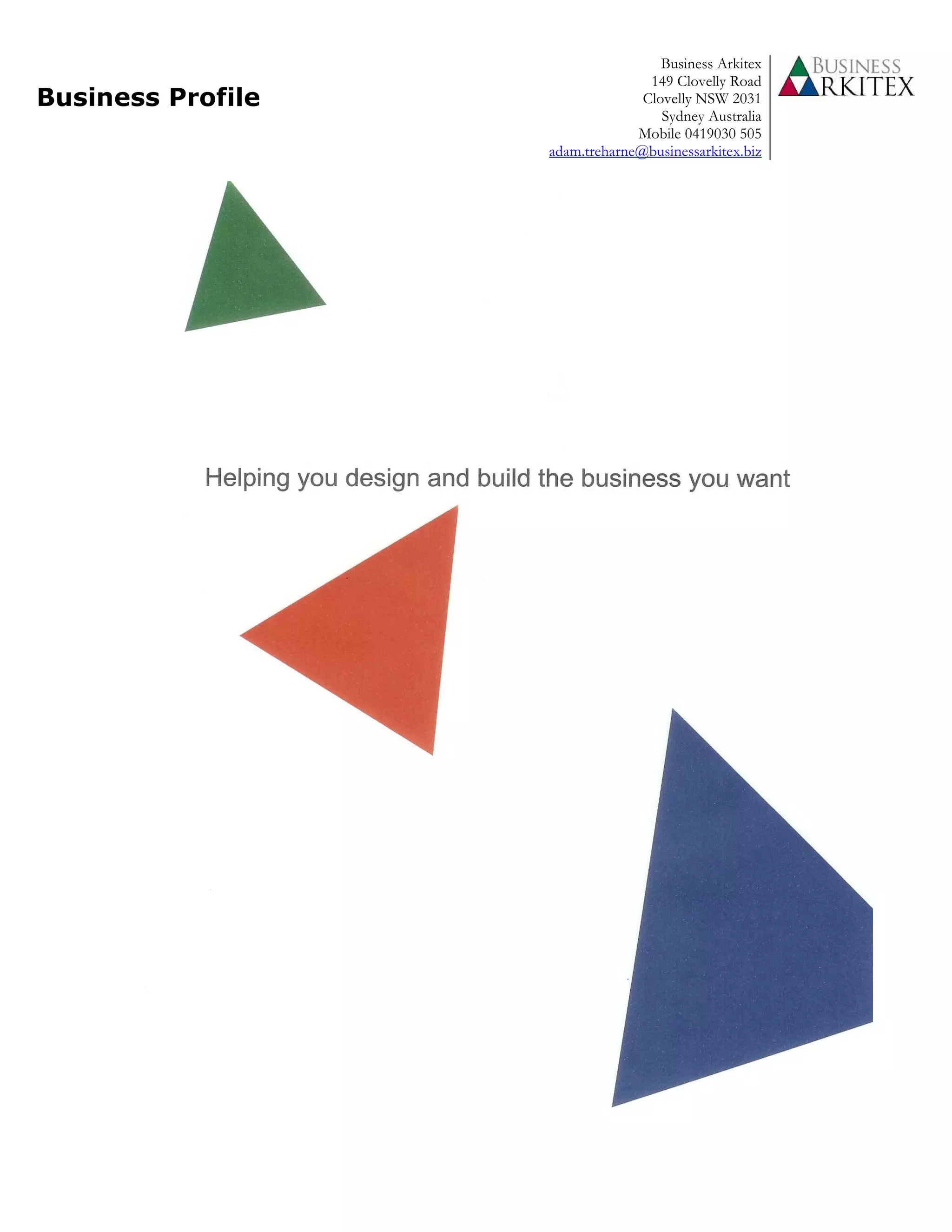 Business Arkitex Business Profile I | PDF