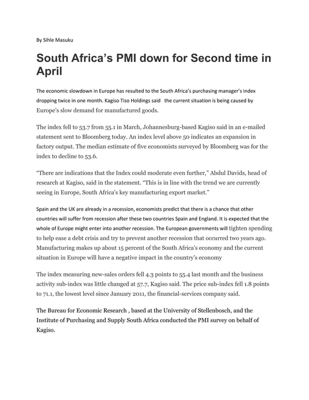 Business article sample | DOCX