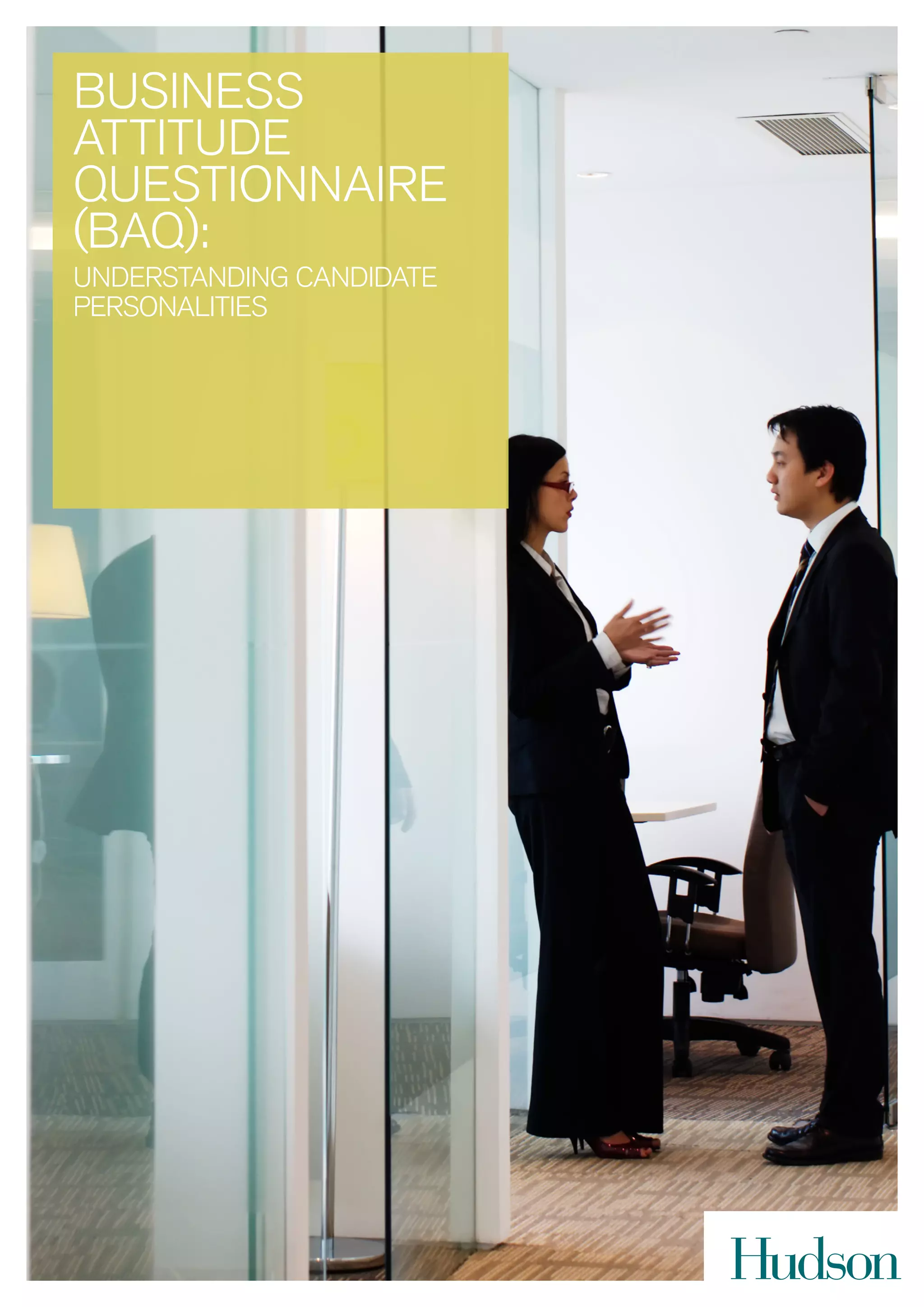 Business Attitude Questionaire | PDF