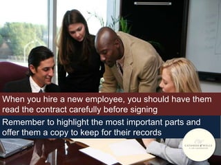 Key Components of an Employment Contract | PPTX
