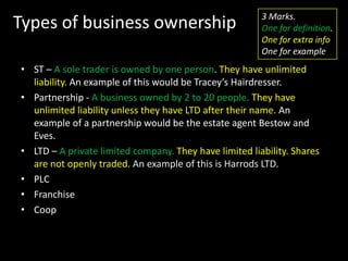 Business Basics Revision Session | PPTX | Business | Business and Finance