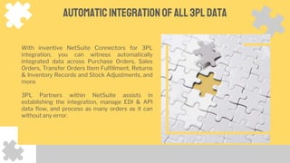 BUSINESS BENEFITS OF 3PL INTEGRATION WITH NETSUITE- inoday | PPTX