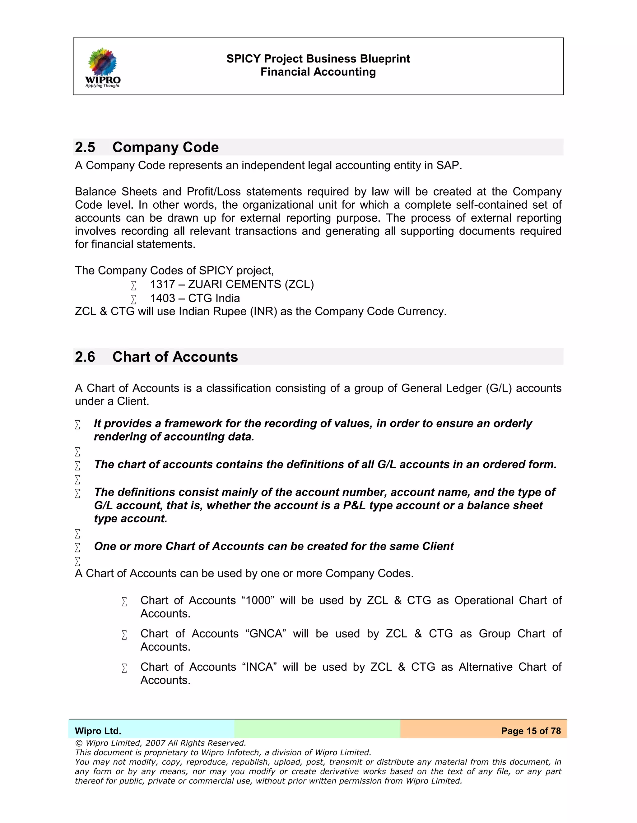 Business blueprint financial accounting v1 | PDF
