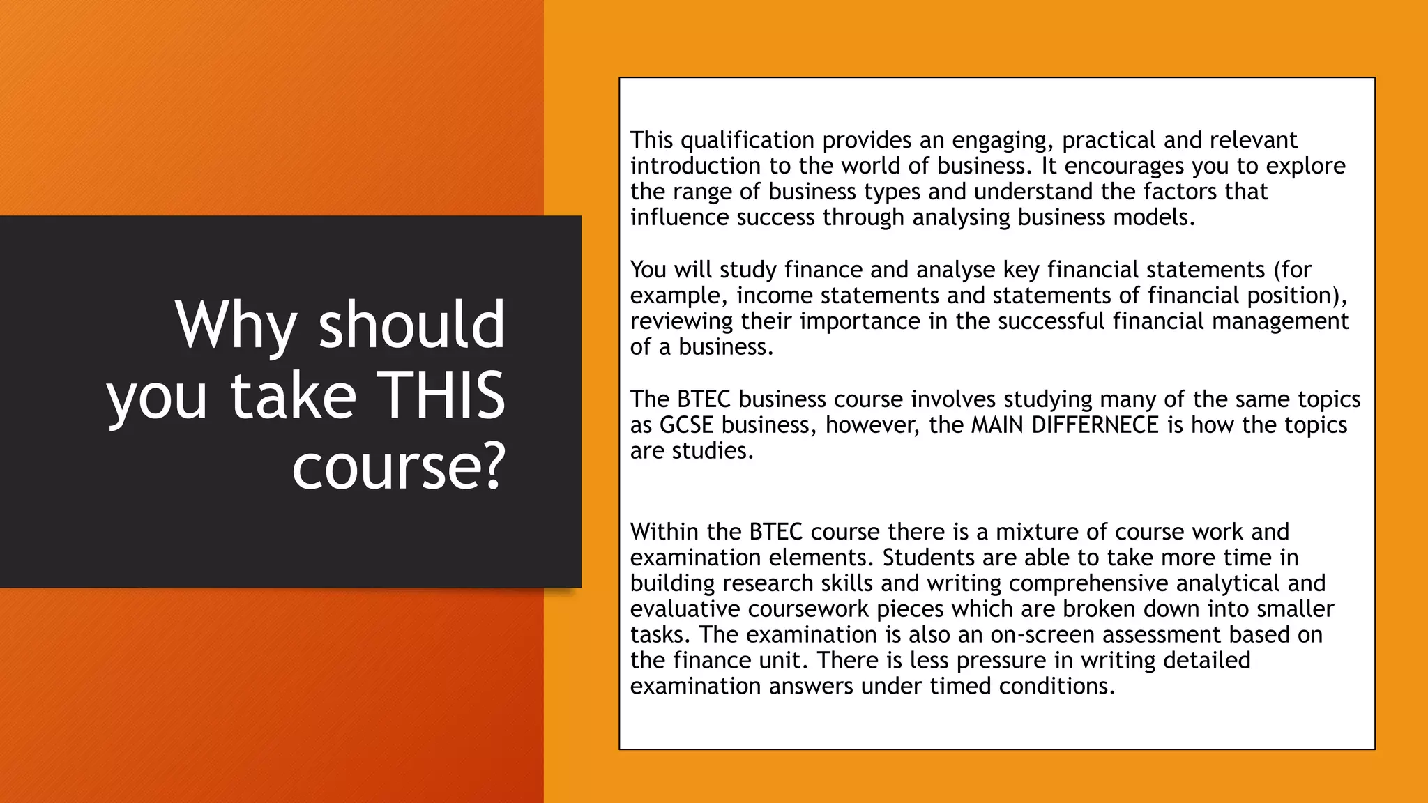 Business BTEC | PPTX