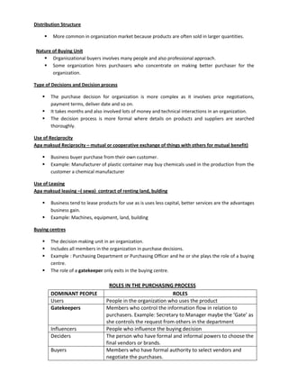 Business buying behaviour | PDF