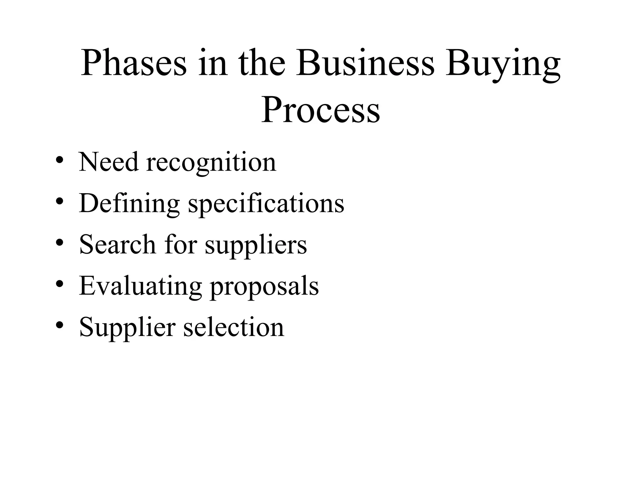 Business buying process | PPT