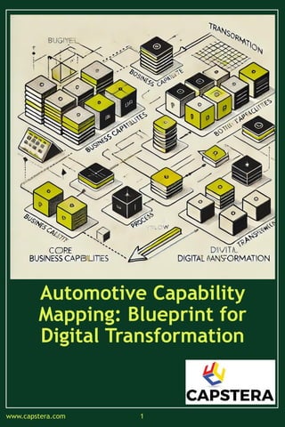 Business Capability Mapping for Automotive Companies | PDF