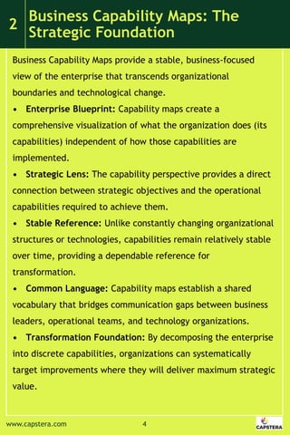 Business Capability Mapping for High-Tech Manufacturers | PDF