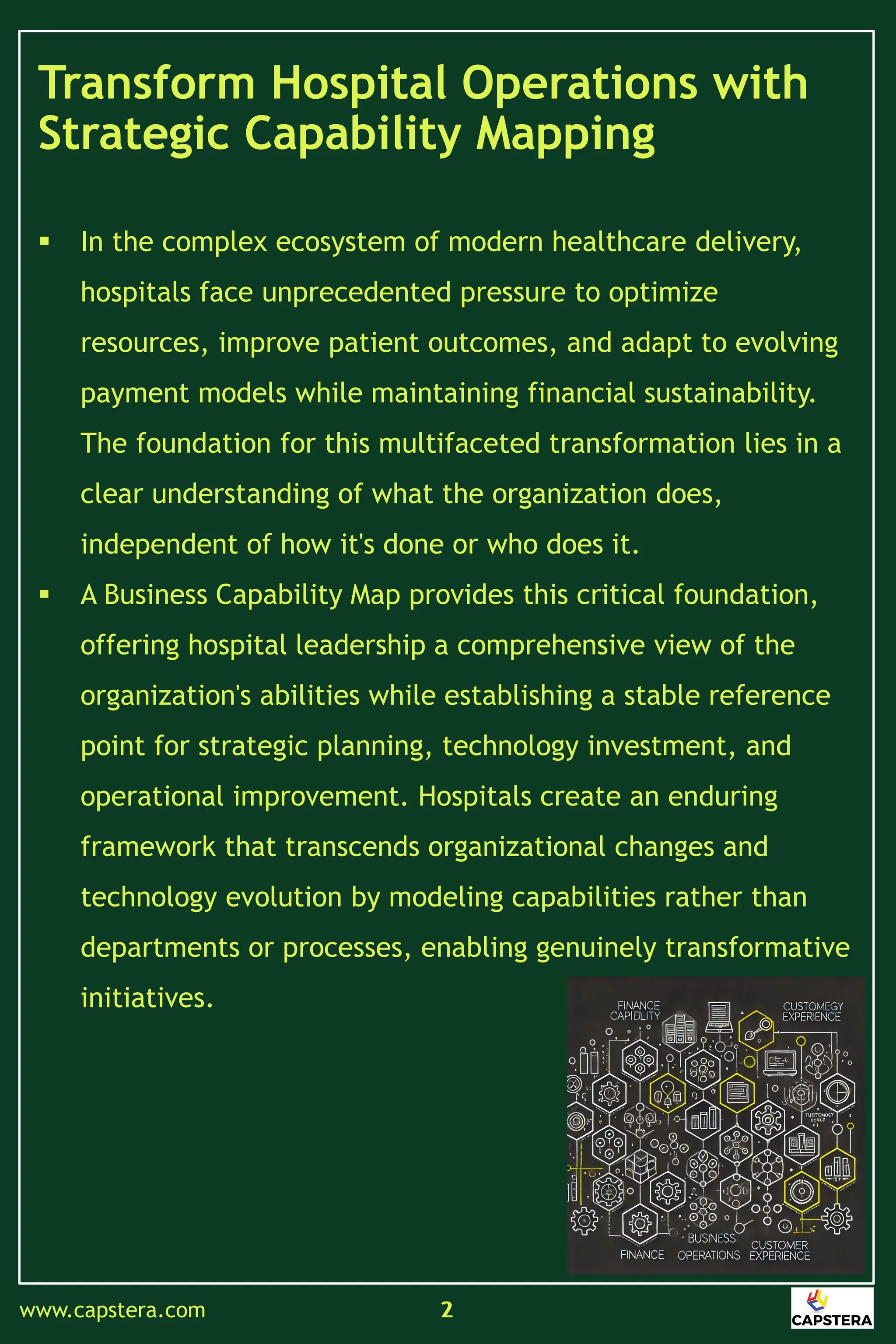 Business Capability Mapping for Hospitals | PDF
