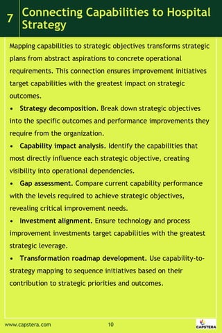 Business Capability Mapping for Hospitals | PDF
