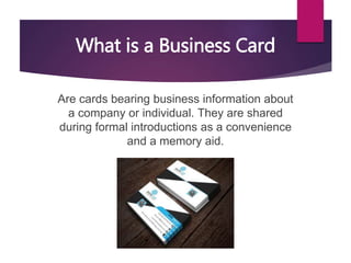 Business card design | PPTX