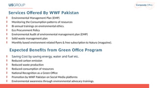 WWF Green Office Program Presentationpptx | PPTX