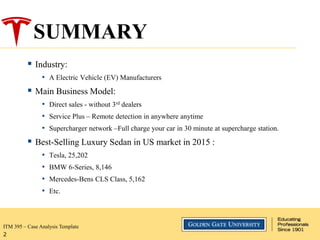 Tesla business case analysis | PPTX