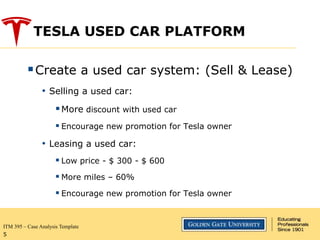 Tesla business case analysis | PPTX