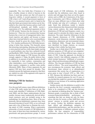 Business case for corporate social responsibility ijmr | PDF | Business ...