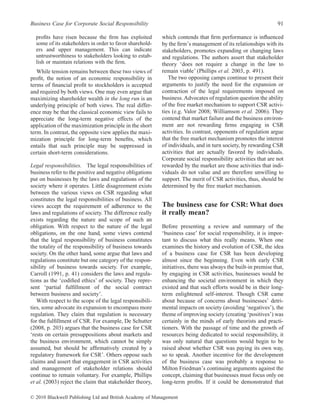 Business case for corporate social responsibility ijmr | PDF | Business ...