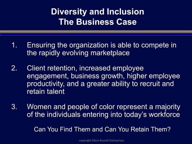 The Business Case for Diversity | PPT