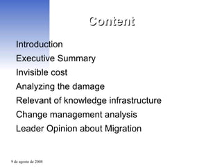 Business Case Migration: Invisible Cost | PPT