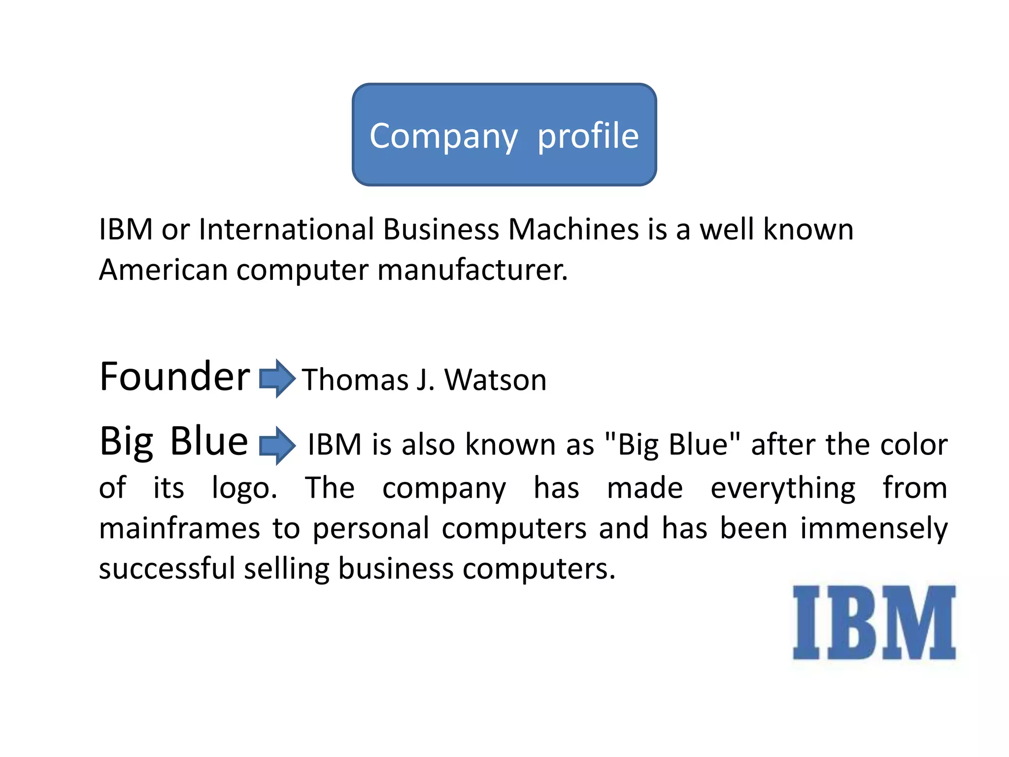 Business case of IBM | PPTX