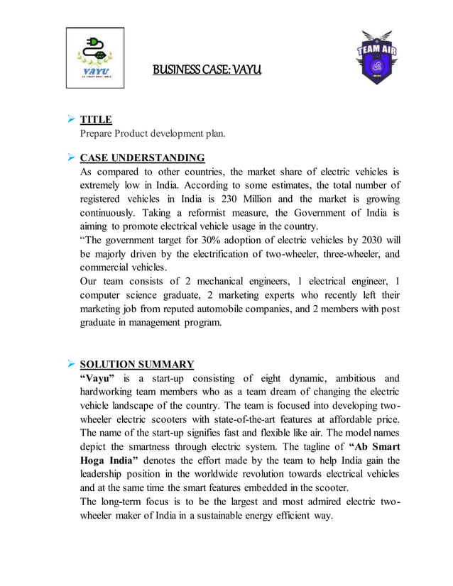 Prepare Product development plan. | DOCX