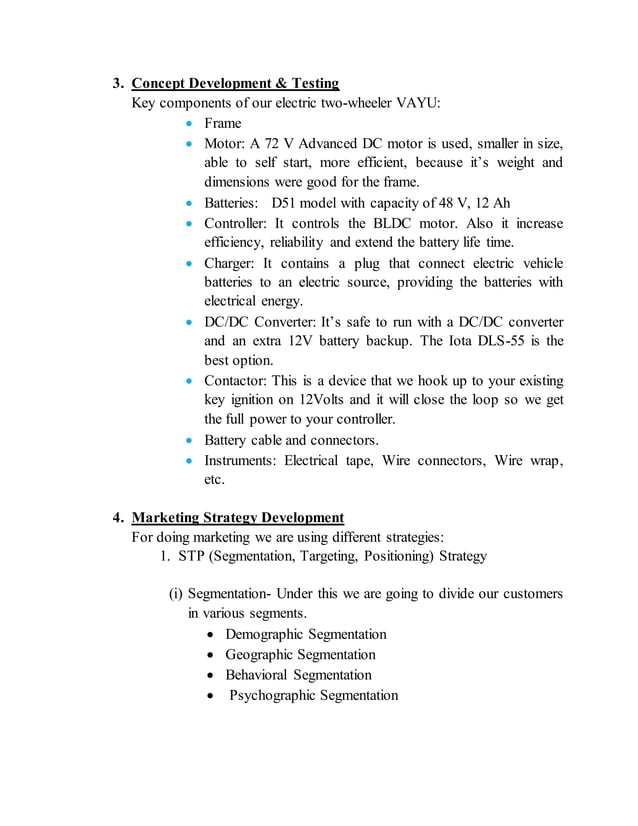 Prepare Product development plan. | DOCX