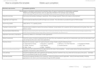 Business case Template | PPT
