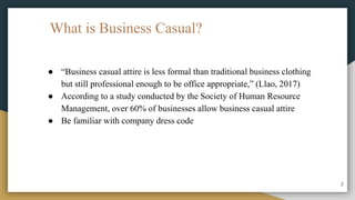 Keeping it Business Casual | PPT