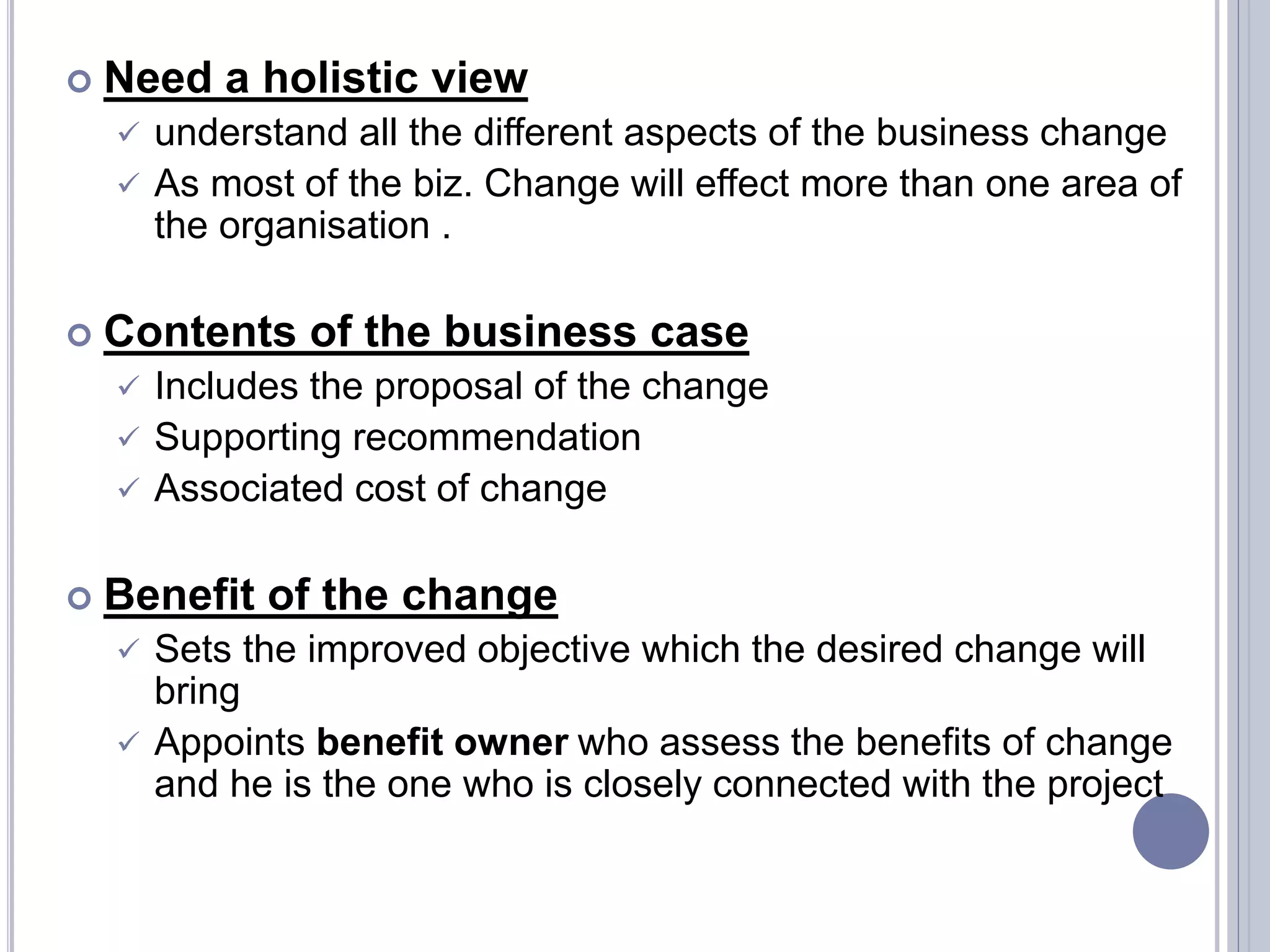 Business change lifecycle and Business Process Reengineering | PPTX