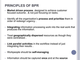 Business change lifecycle and Business Process Reengineering | PPTX