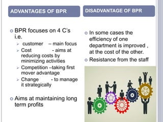 Business change lifecycle and Business Process Reengineering | PPTX