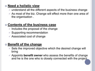 Business change lifecycle and Business Process Reengineering | PPTX