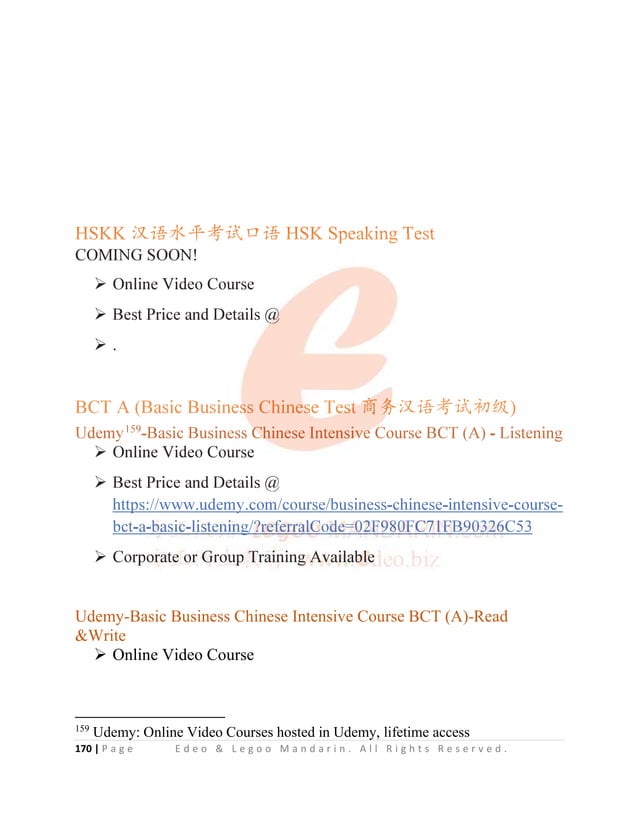 Business Chinese Test (BCT) (A) Sample.pdf | Medical Tests | Medical Health