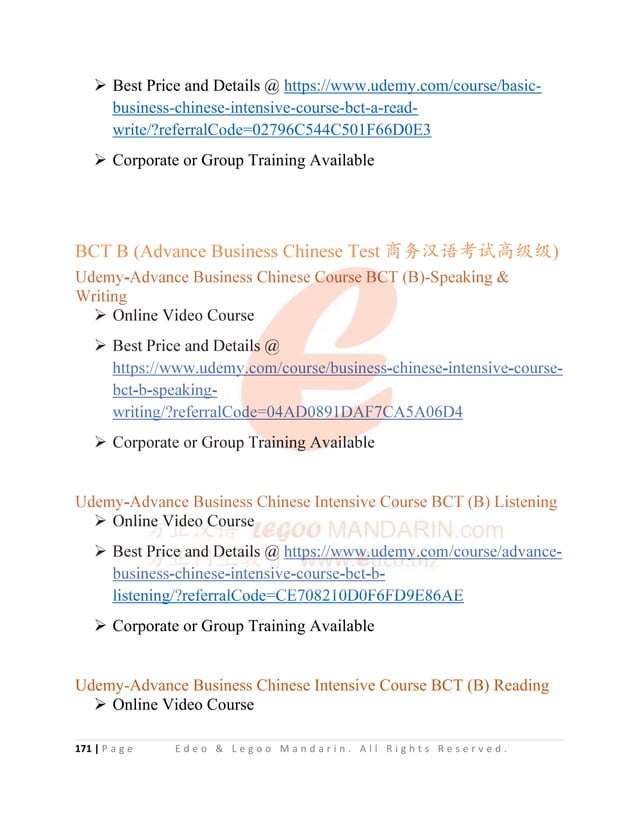Business Chinese Test (BCT) (A) Sample.pdf | Medical Tests | Medical Health
